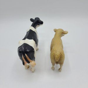 schleich | Toys | Schleich Farm Cow And Sheep Ram Toy Figures | Poshmark